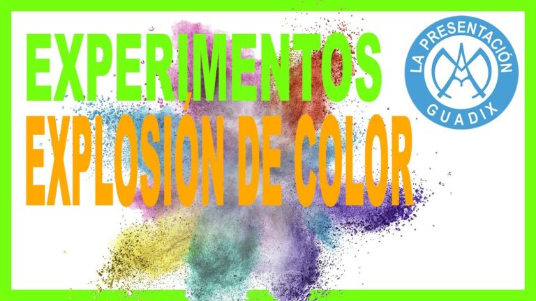 INTERESANTE EXPERIMENTO Escolar "La EXPLOSIÓN de COLOR ...
